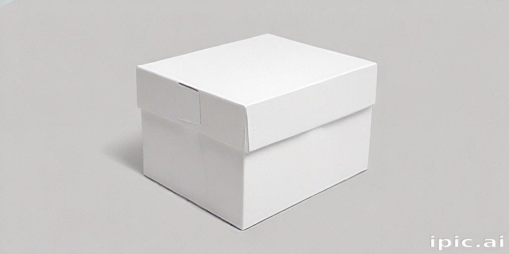 A Plain White Box Perfect for Gift Wrapping and Storage Solutions.