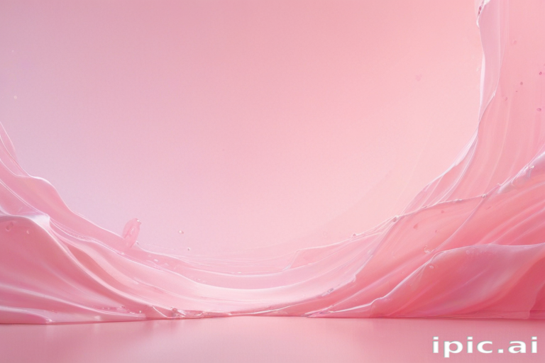 Soft Pink Waves Flowing Gently in a Dreamy Abstract Landscape Scene