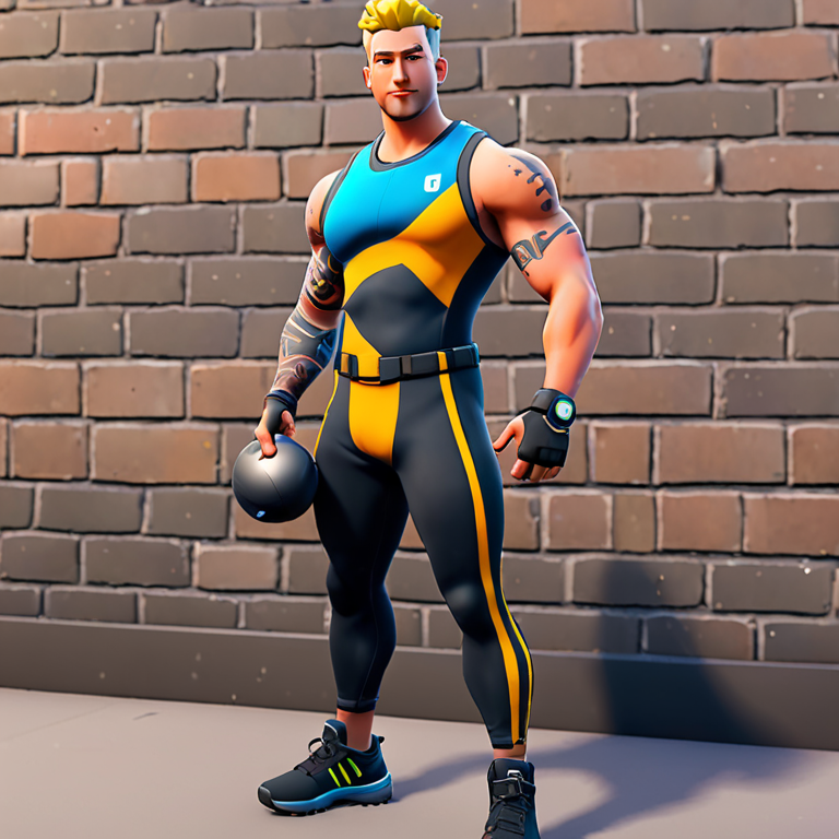 Fortnite Skins in a füll Gym training