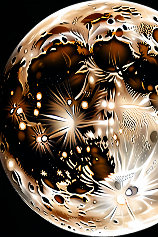 An Intricate Cosmic Landscape with Stellar Patterns and Ethereal Light Effects