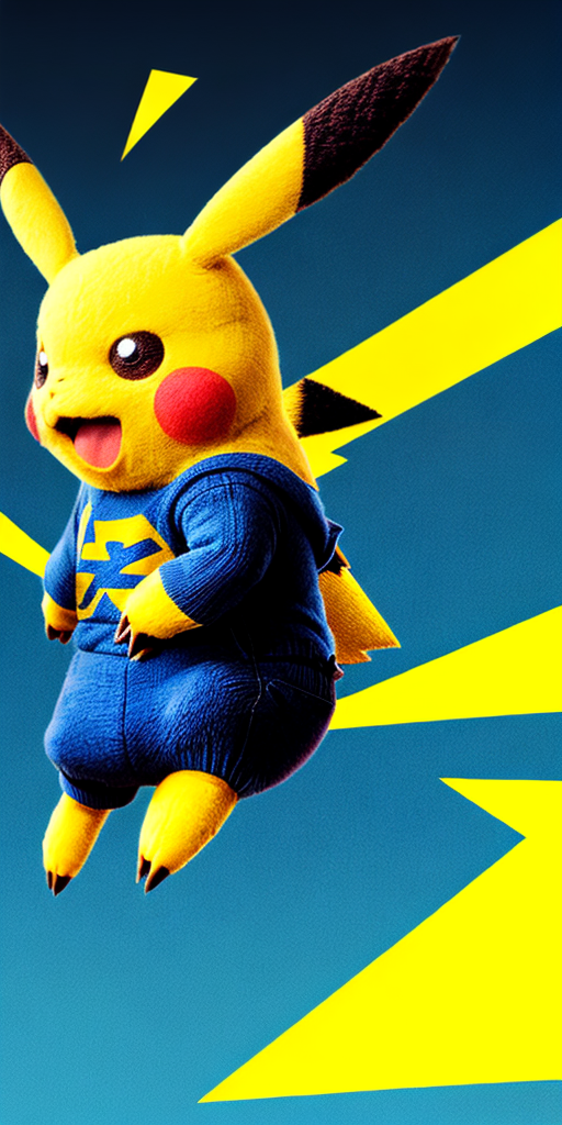 Logo of an angry Pikachu moving forward with a menacing expression in ...