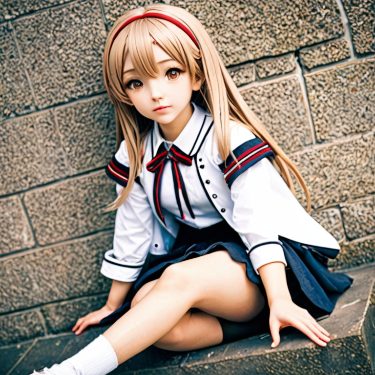 Loli spread her legs