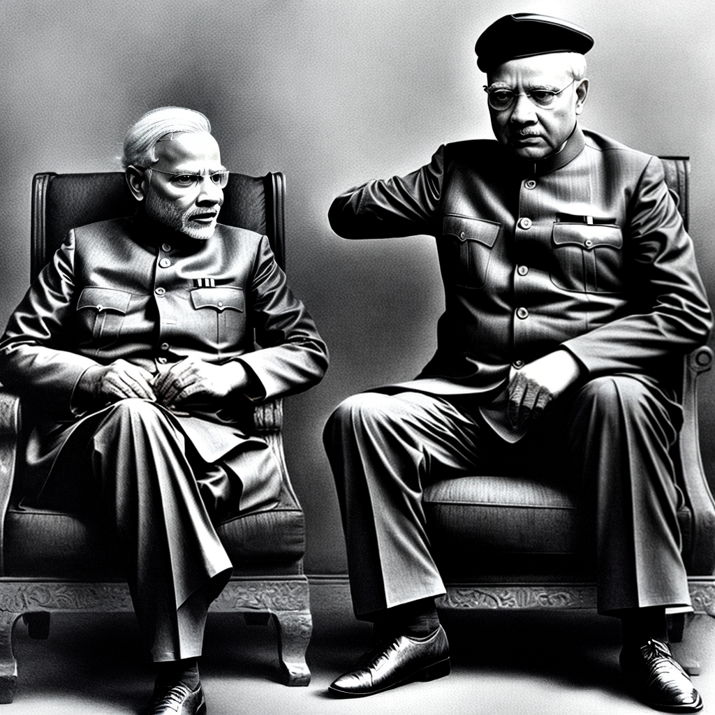 narendra modi kicking back of hitler