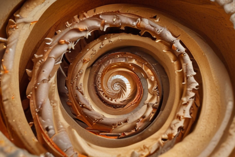 Intricate Spiral Shell Design Showcasing Nature's Beautiful Patterns ...