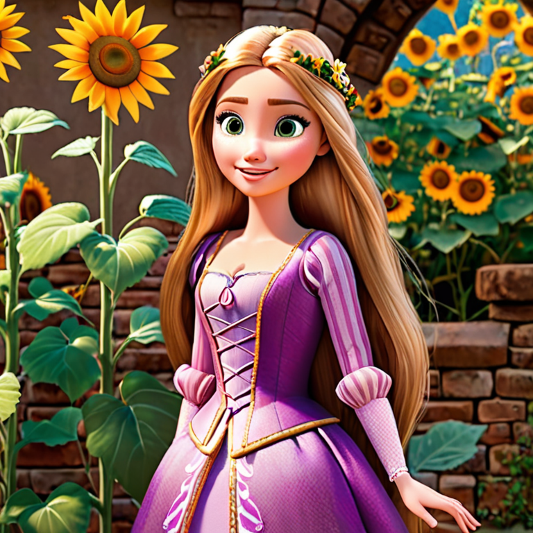 Repunzel sun flower ambiance