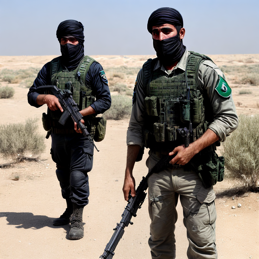 Palestinian Fighter, in battel of Gaza against the Israeli terrorist,