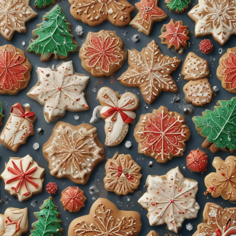 Deliciously Decorated Holiday Cookies Featuring Festive Shapes and ...