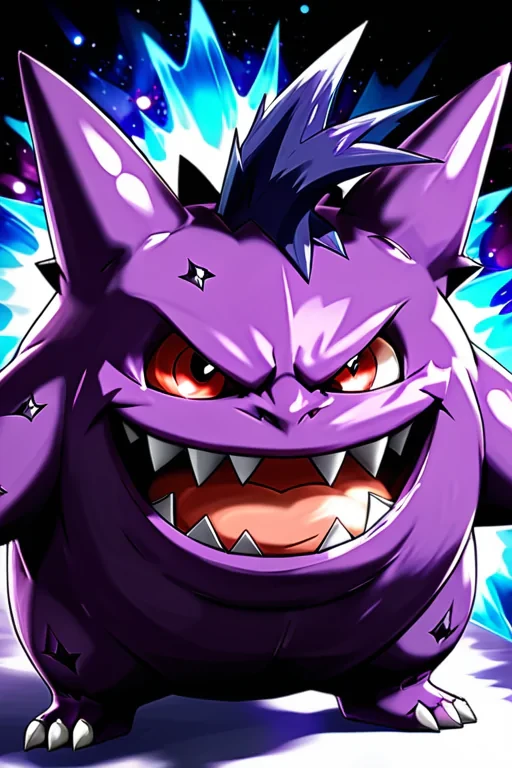 Dynamic and Fierce Gengar: The Powerful Ghost-Type Pokémon Unleashed