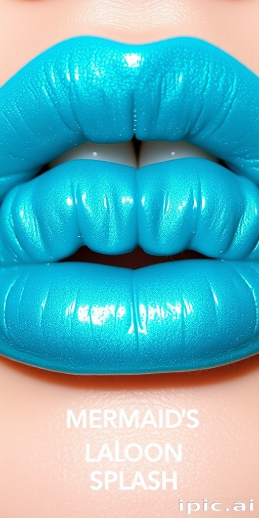 Vibrant Mermaid-Inspired Lip Color in Loon Splash for Bold Looks