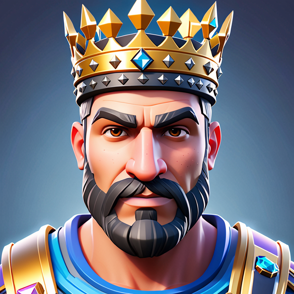 Crown of clash royale , fortnite style