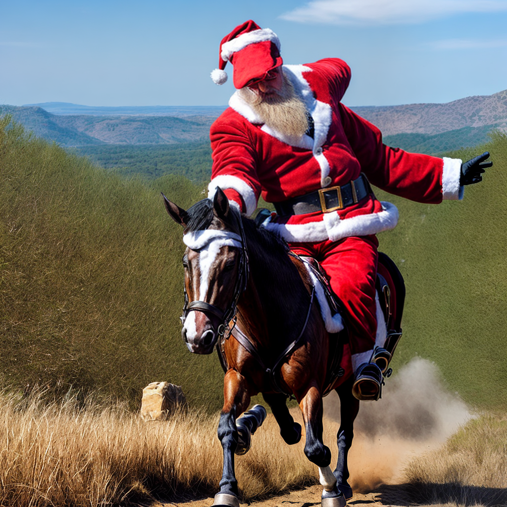 dramatic way of santa