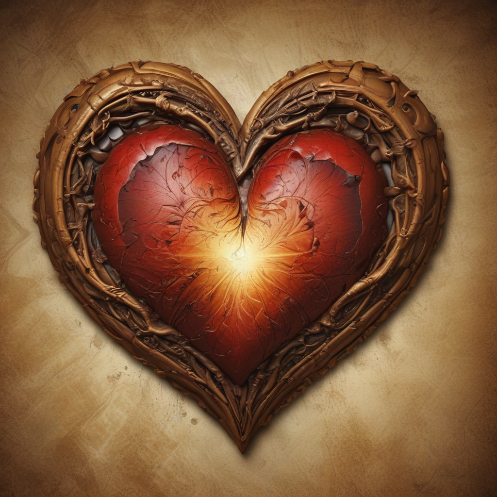 Intricate Heart Design Symbolizing Love and Connection in a Unique Way
