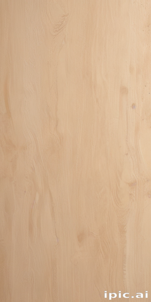 A Smooth, Natural Wood Surface with Subtle Grain Patterns and Texture