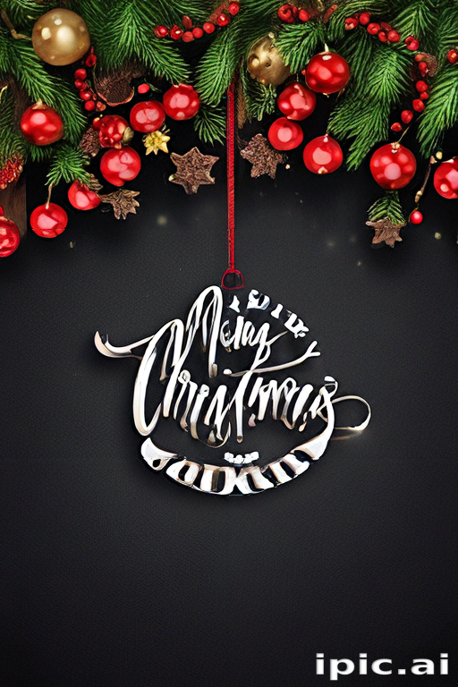Beautiful Holiday Decoration with Festive Greetings for a Joyous ...