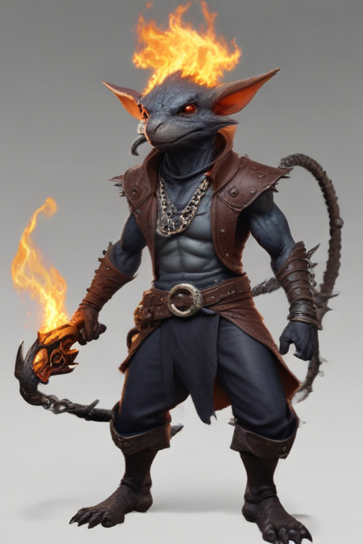 Mean Kobold sailor flaming chain whips ghostrider