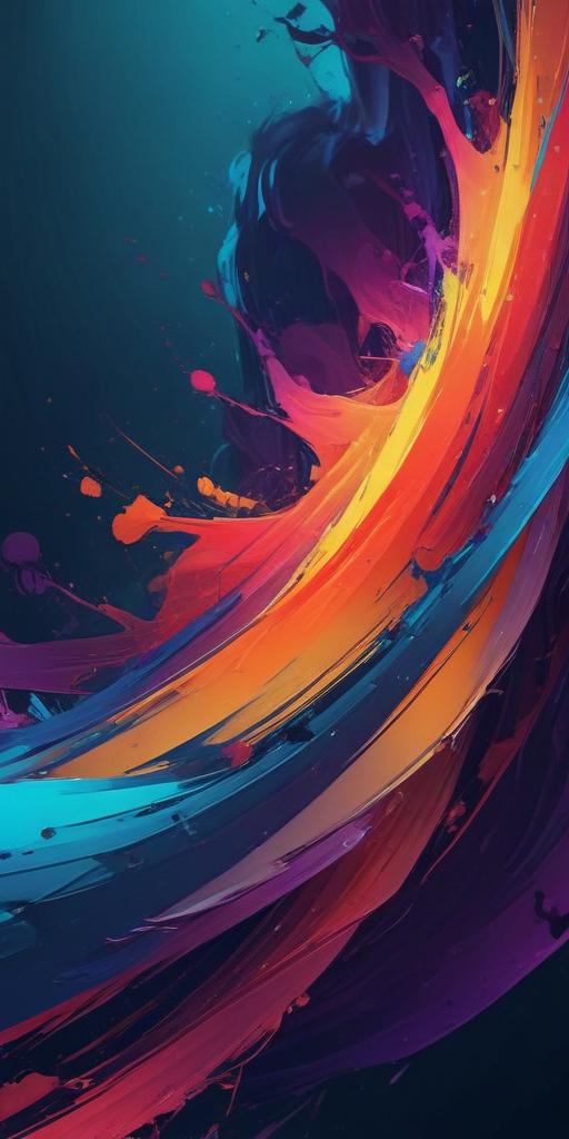 Vibrant Abstract Swirls of Color Creating Dynamic Fluid Motion and Energy