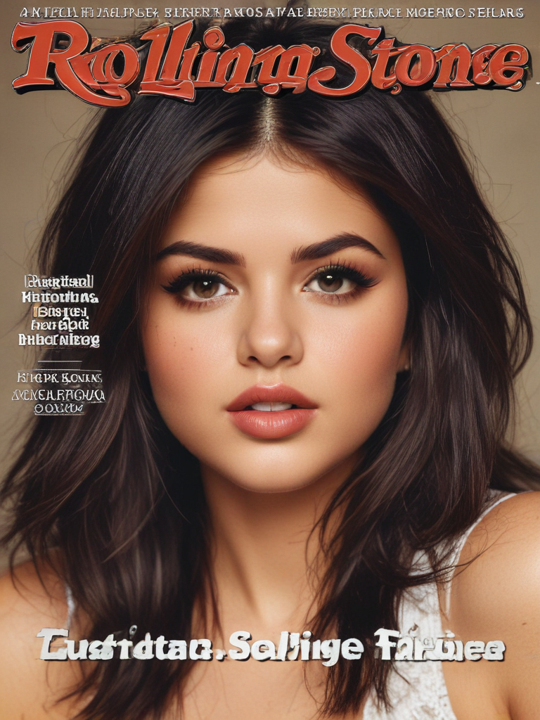Rolling Stone Magazine Cover Featuring a Stunning Portrait of a Young Woman