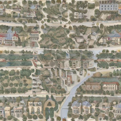 A map of a medieval capital city, a castle in the middle of the city, a ...