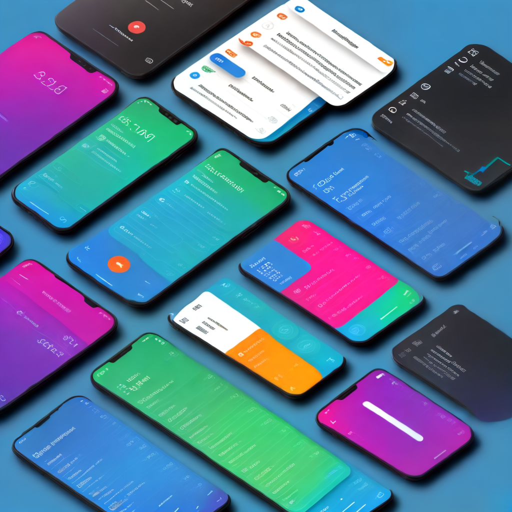 This visually captivating image showcases a mobile app interface that ...