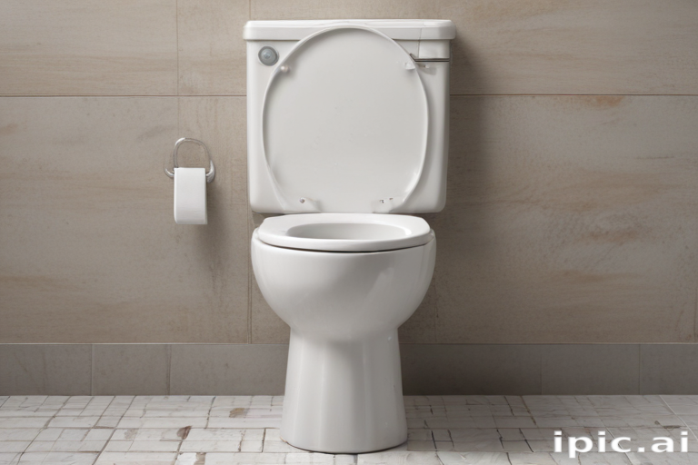 A Clean, Modern Bathroom Featuring a Simple White Toilet Design.