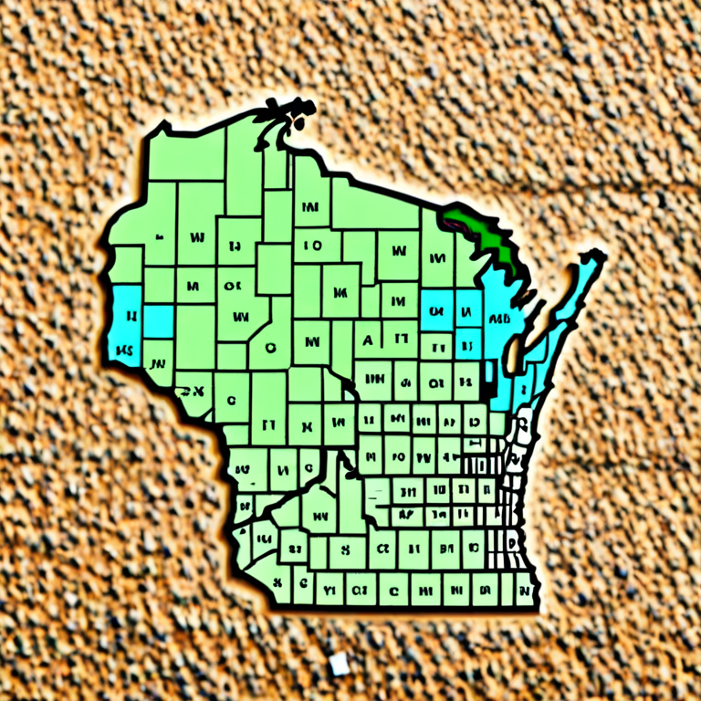Wisconsin state shape