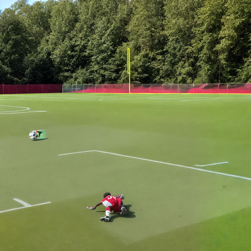 Jesus Christ playing football