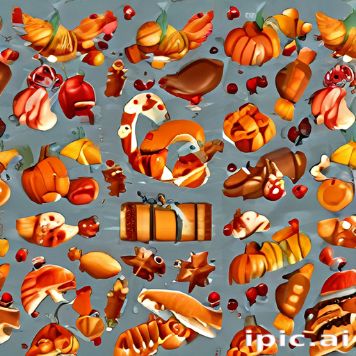 A Colorful Array of Autumn-Themed Foods and Festive Treats Displayed ...