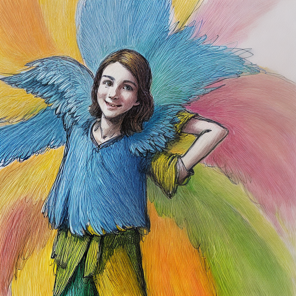 Best Joyful Comic Angel (copy-right free)