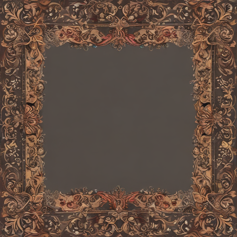 Ornately Designed Vintage Frame Ready for Your Favorite Artwork Display