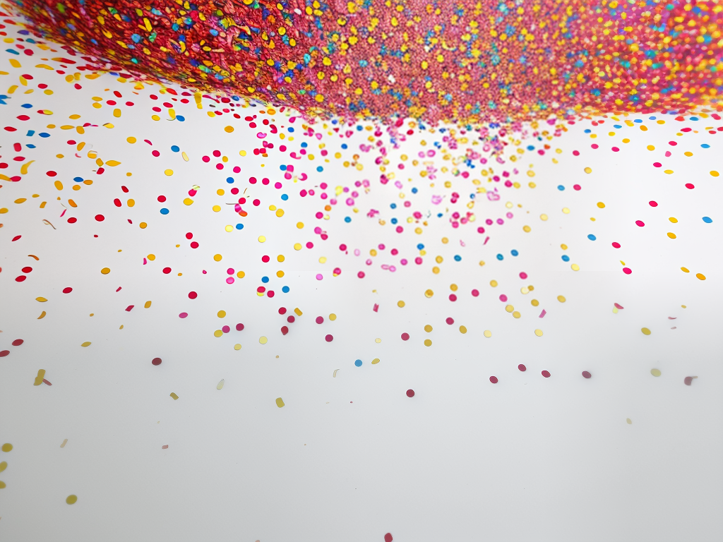 Colorful Confetti Cascade: A Vibrant Display of Celebration and Joy