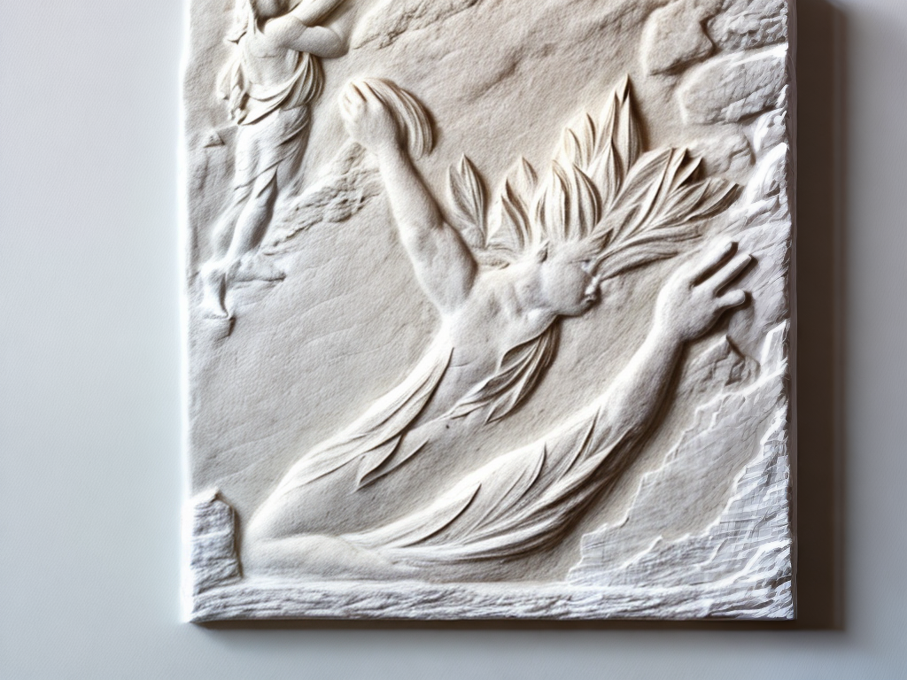 DIY plaster bas-relief