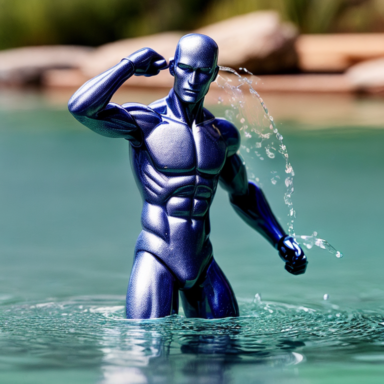 man figure made of water man water, moisture,