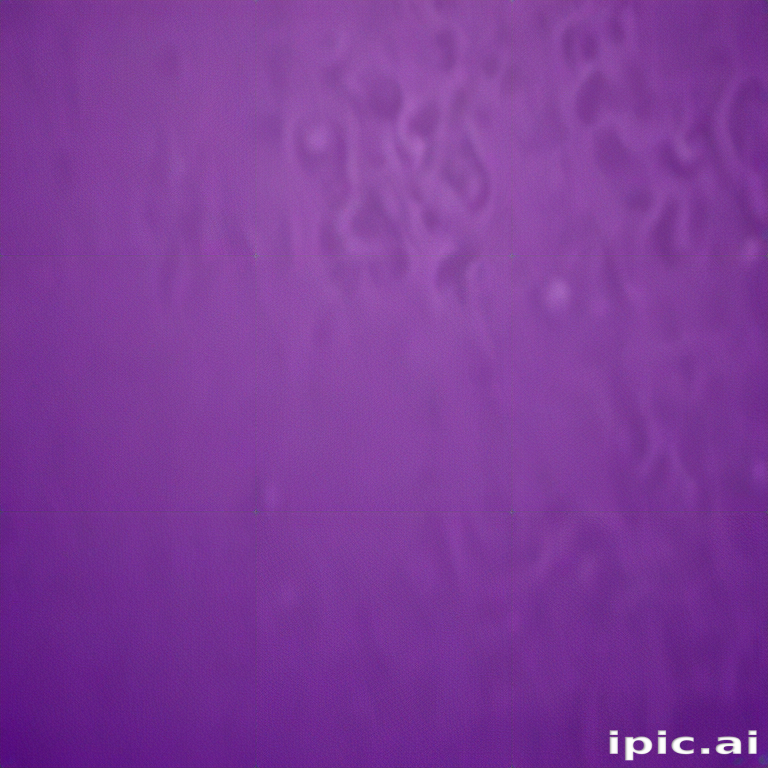 A Close-Up View of Purple Water Droplets on a Surface.