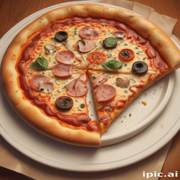 Delicious Pepperoni Pizza with Fresh Toppings and a Crispy Crust Delight.
