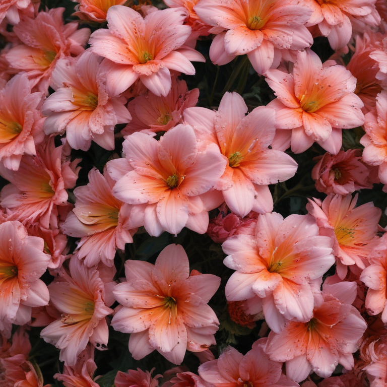 Vibrant Pink Flowers Blooming Together in a Beautiful Garden Display