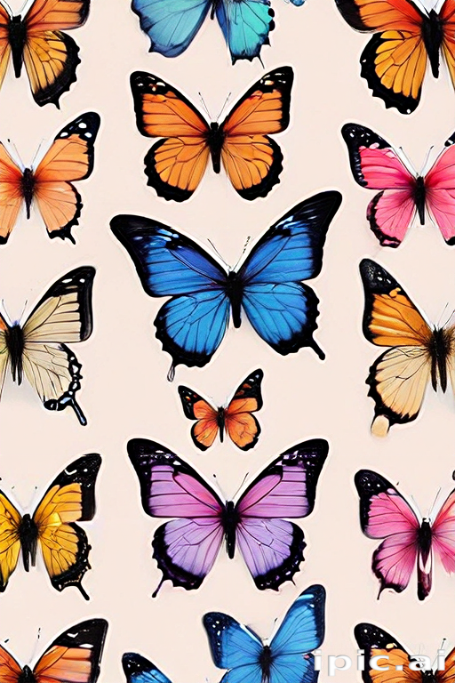A Colorful Array of Butterflies Displaying Nature’s Vibrant Beauty and ...