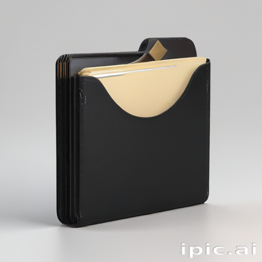 Organized Document Folder Featuring Multiple Sections for Efficient ...