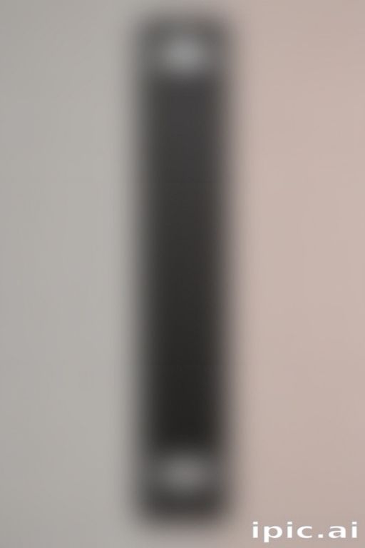 Abstract Representation of a Vertical Object Against a Soft Background