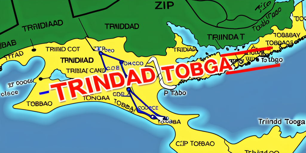 Map of Trinidad and Tobago Highlighting Key Locations and Geographic ...