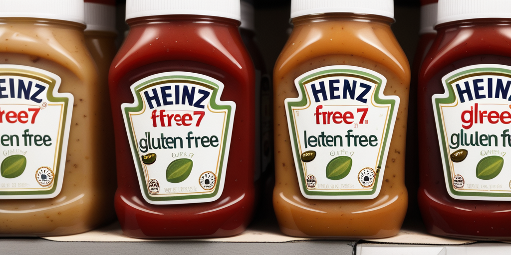 Heinz Condiments on Store Shelf Featuring Gluten-Free and Letten-Free ...