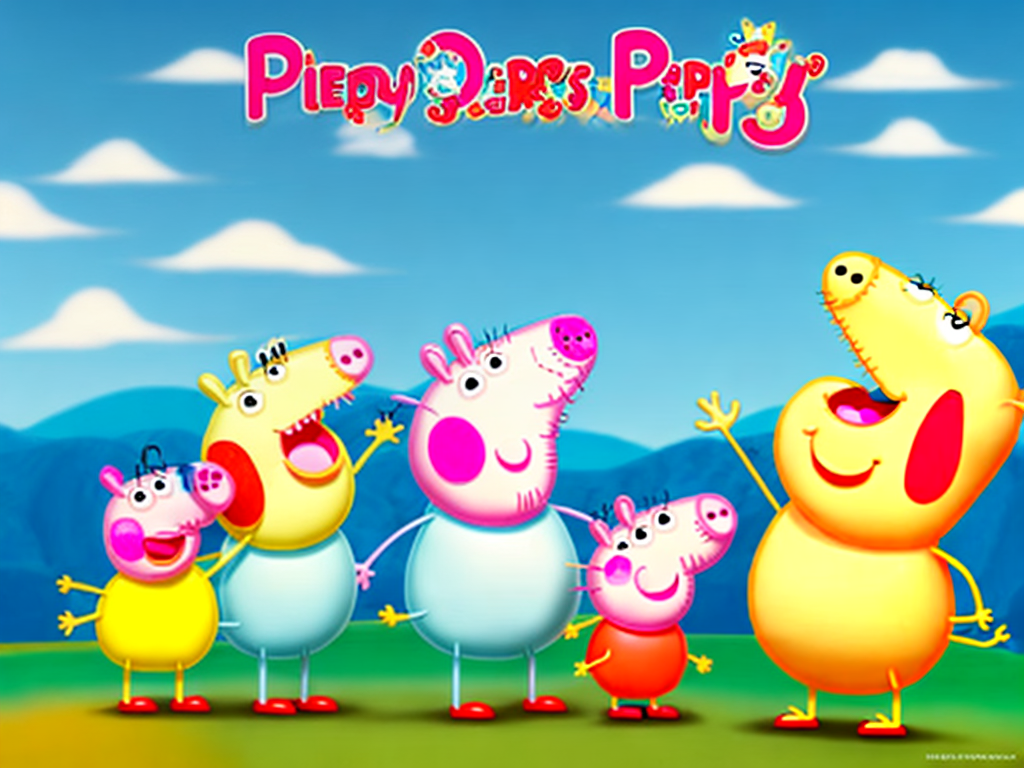 Peppa Pig Disney Pixar Movie Poster