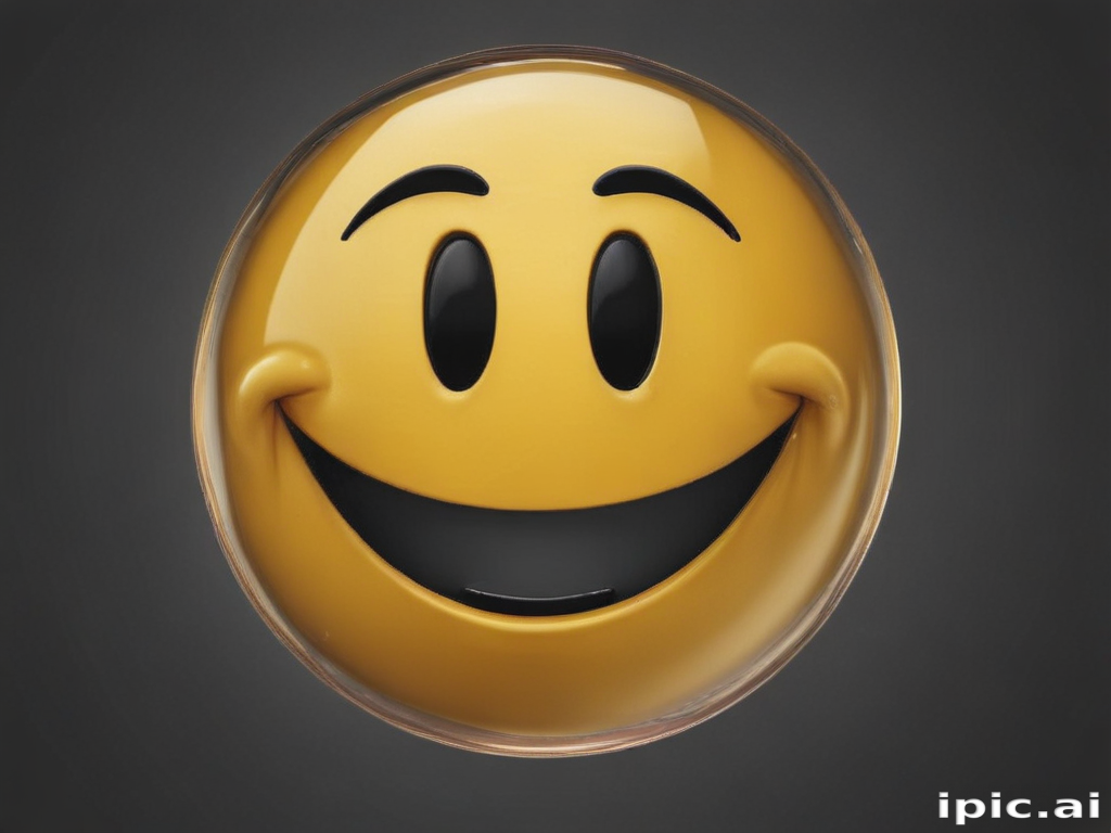 A Bright and Cheerful Smiley Face Radiating Happiness and Positivity.