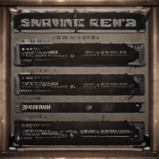 survival horror game ui pause menu button