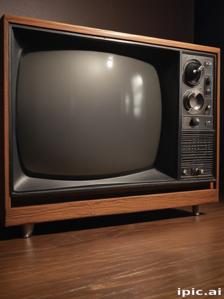 Vintage Television Set Showcasing Classic Design and Retro Aesthetic Appeal