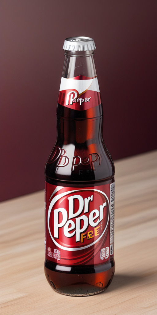 Refreshing Bottle of Dr Pepper: A Classic Soft Drink Experience