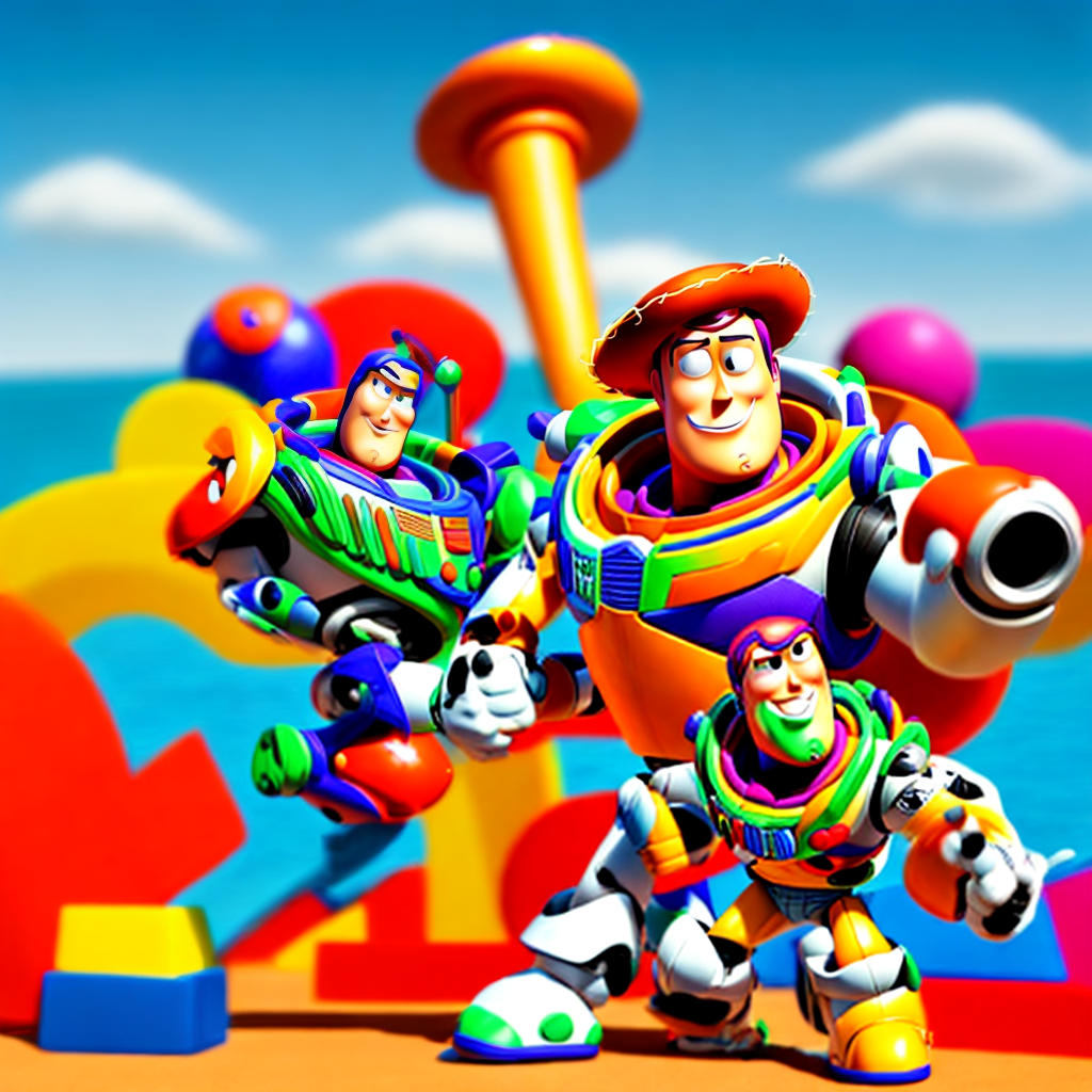 Most Joyful Toy Story Digital Fine Art (copy-right free)