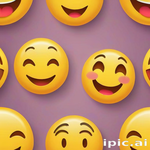 A Colorful Array of Cheerful Emoji Faces Displaying Various Happy ...