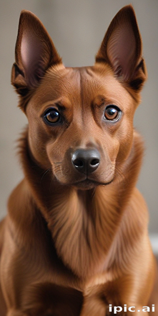 A Beautiful Brown Dog with Expressive Eyes and Unique Features.