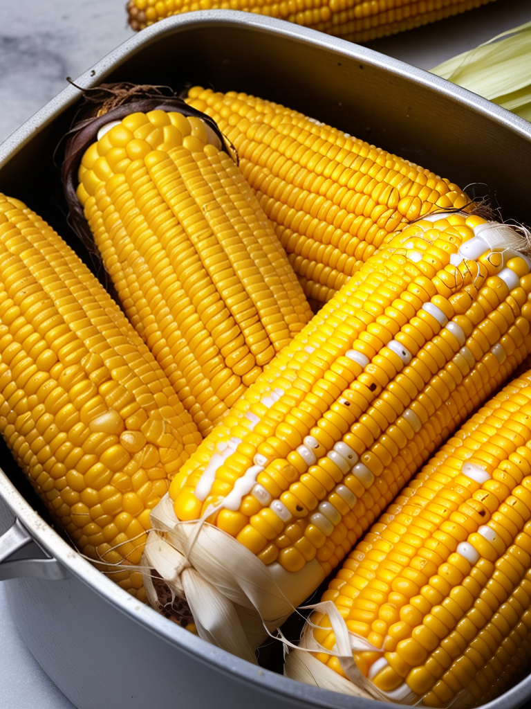 Freshly Harvested Golden Corn Cobs Ready for Cooking and Enjoying.