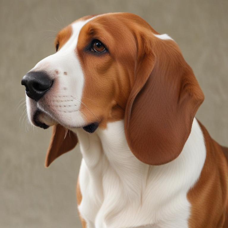 A Beautiful Portrait of a Beagle with Expressive Eyes and Gentle Features